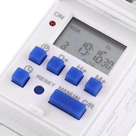 Temporizador digital programable, interruptor horario semanal con ...