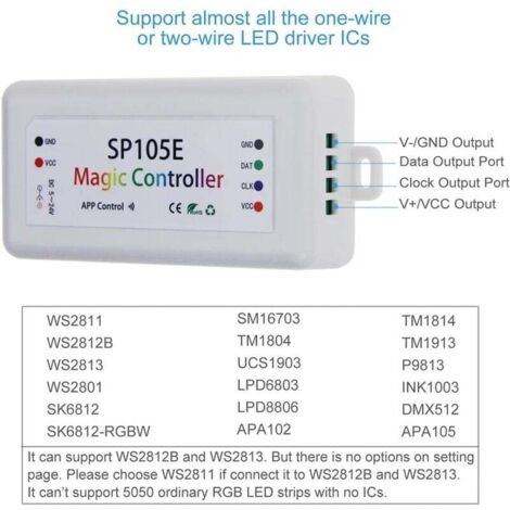 Controlador de luz LED inalámbrico Bluetooth Magic Dream, color, iOS ...