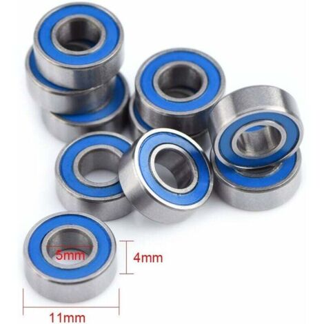 Kit de mini rodamientos de bolas con brida de acero y doble blindaje de ...