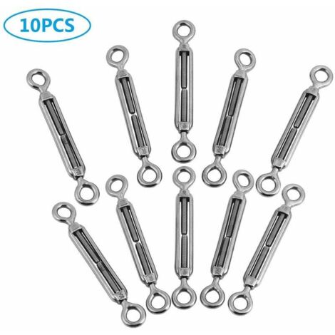 Tensor de cable con gancho y ojo - Fabricado en acero inoxidable 304 ...
