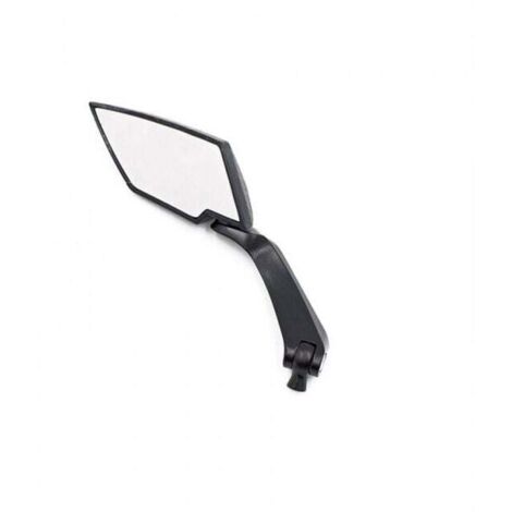 Espejo retrovisor universal para motocicleta, de aluminio negro, 1 par