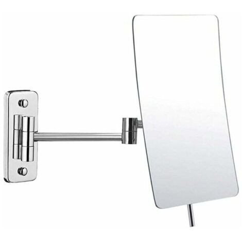 Espejo de pared con aumento 3X, plegable y extensible, rotación de 360 ...