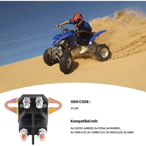 Relé de arranque 33-334 de 12 V para cortacéspedes de las marcas CASTEL ...