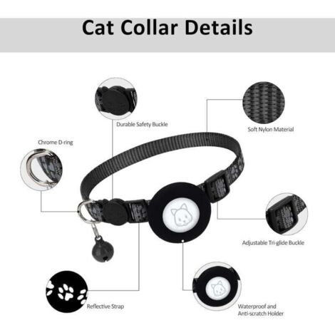 Collar para gatos Airtag Apple Air Tag con hebilla de seguridad y ...