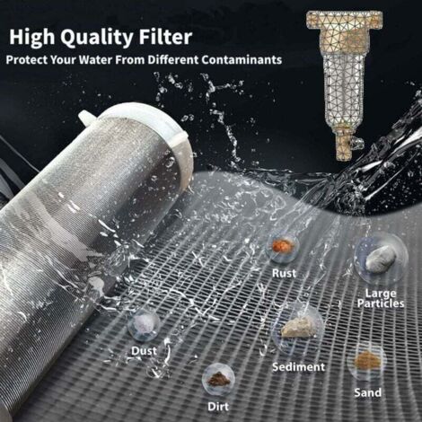 Filtro bajo fregadero - Prefiltro de sedimentos giratorio, filtro de ...