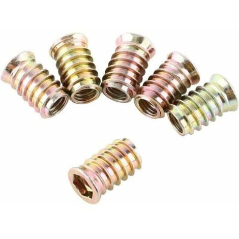 Paquete de 20 tuercas hexagonales roscadas de aleación de zinc M8, surtido de tuercas de ...