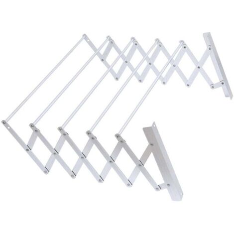 Tendedero Retráctil Plateado de Pared 60cm x 80cm Aluminio de Alta ...