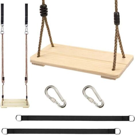 Columpio de madera de pino para niños, columpio interior y exterior ...