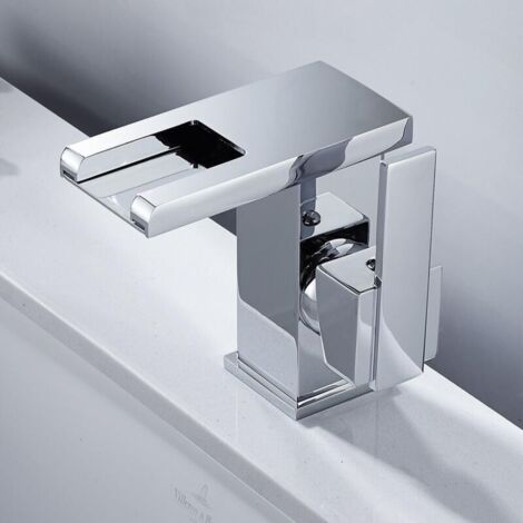 Grifo de cascada iluminado con LED de alta calidad para lavabos de agua ...