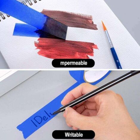 Cinta de carrocero azul, cinta adhesiva para pintar y decorar, para ...