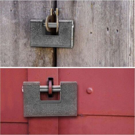 Candado de exterior resistente con 4 llaves - Candado grande de acero ...