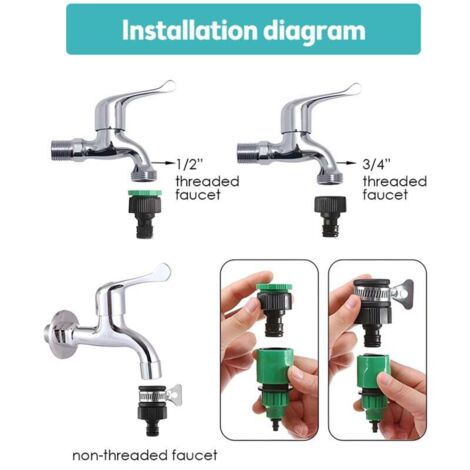 Kit irrigation 15m 20 buses PVC réglables balcon