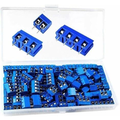 PCB Bornier 100 Pièces Bornier à Visser 5mm Bornier à Souder PCB ...