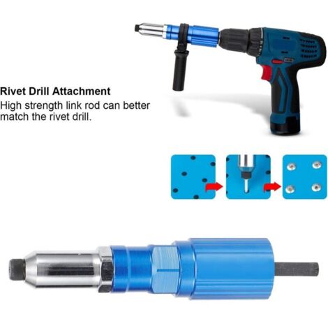 Adaptateur Riveteuse Kit d'adaptateur de Pistolet à Riveter pour ...