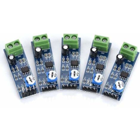 Lot de 5 Modules Amplificateur Audio LM386 200 Gain 5-12V Stéréo pour ...
