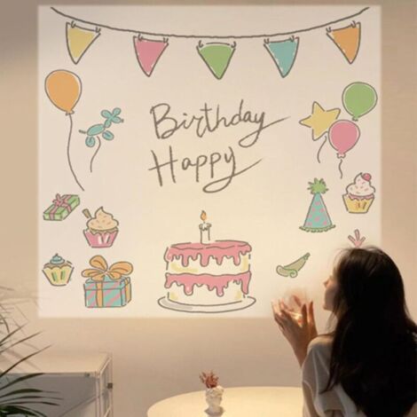 Projecteur Fond Photo Anniversaire Lumière Festival Dessin Animé Avec ...