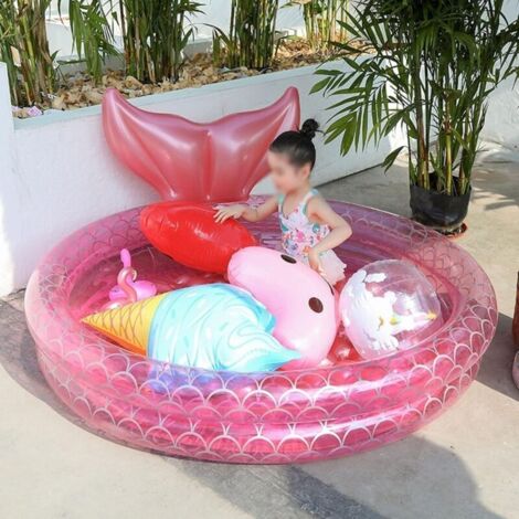 Piscine Gonflable Ronde 150 cm pour Adultes Piscine Hors Sol Familiale