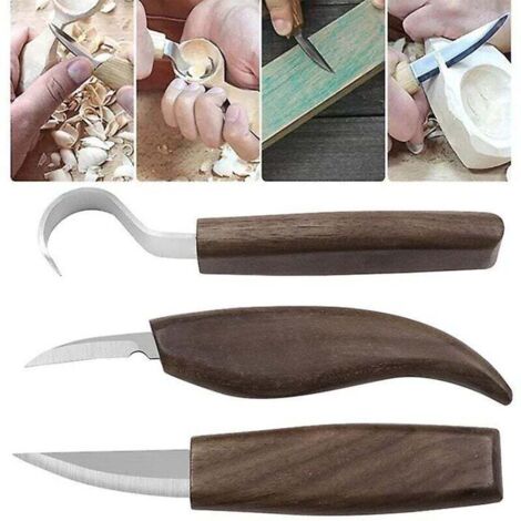 -10 herramientas para tallar madera, kit para tallar madera con 3 ...