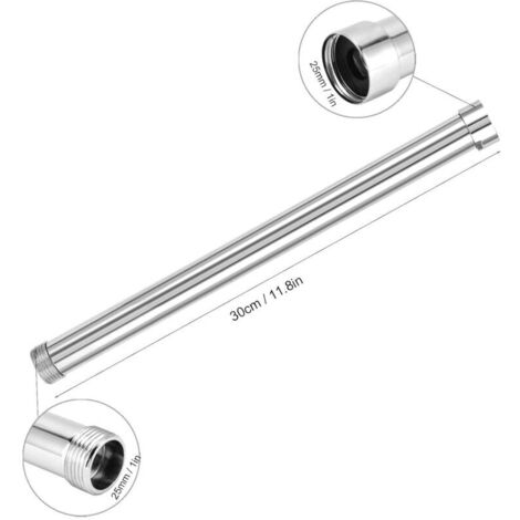 Extension de pommeau de douche 30cm bras de douche pour jet vertical ...