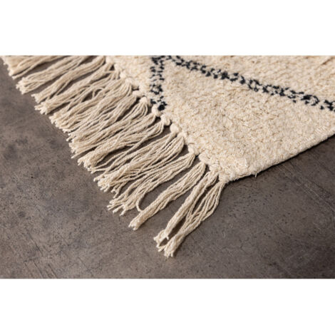 Tapis de bain Thelma blanc grand format 80x50 cm moelleux et chic ...