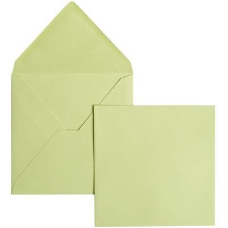 Enveloppes Pollen - Clairefontaine - 14x14 cm - Vert bourgeon - Paquet ...