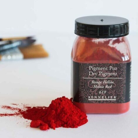 Pigment pour création de peinture - pot 40 g - Rouge Hélios