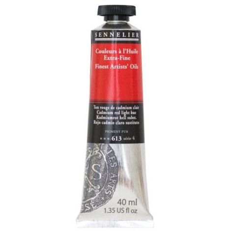 Couleurs à l'huile - Sennelier - Rouge cadmium clair - 40ml - Pigments ...