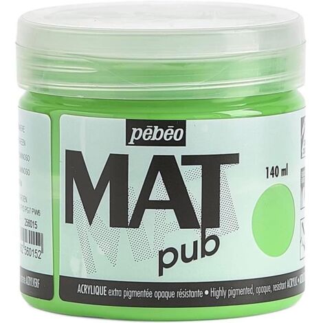 Peinture - Pub - Vert Lumière - 140ml - Finition Mat - Extra Fine