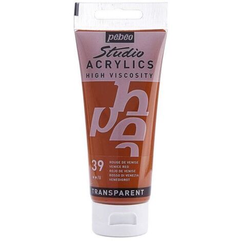 Peinture acrylique - Pébéo - Studio Acrylic - Rouge de venise - 100 ml ...