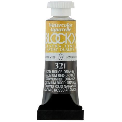 Peinture aquarelle - Extra-fine - Cadmium rouge-orange - 321 - Blockx ...