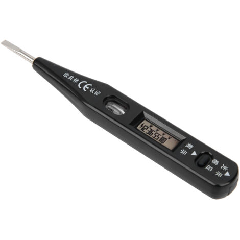 Decdeal Crayon de Test de tension, Type inductif AC 12-250V/DC 6-36V ...