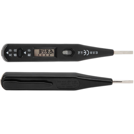 Decdeal Crayon de Test de tension, Type inductif AC 12-250V/DC 6-36V ...