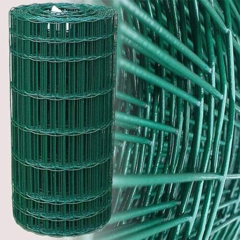 Grillage Jardin vert Hauteur 80cm Maille 50x100mm Clôture Jardin ...