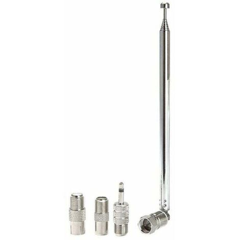 UKW-Radioantenne Teleskop-UKW-Antenne F-Stecker 75 Ohm