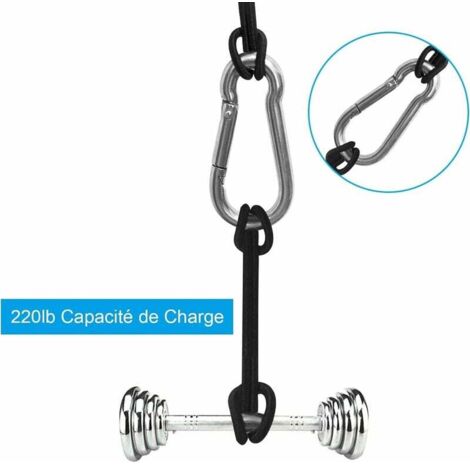 M6 Edelstahlkarabiner, 20 Stück Hochleistungskarabiner – 120 kg/260 lb ...