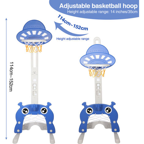 Randaco Set di canestri per bambini - 4 in 1, canestro per bambini ...