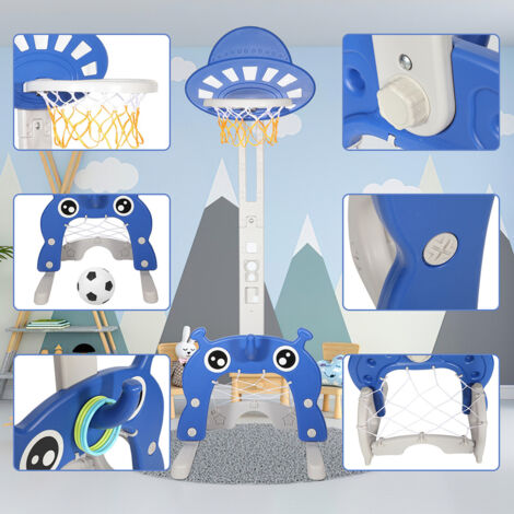 Randaco Set di canestri per bambini - 4 in 1, canestro per bambini ...