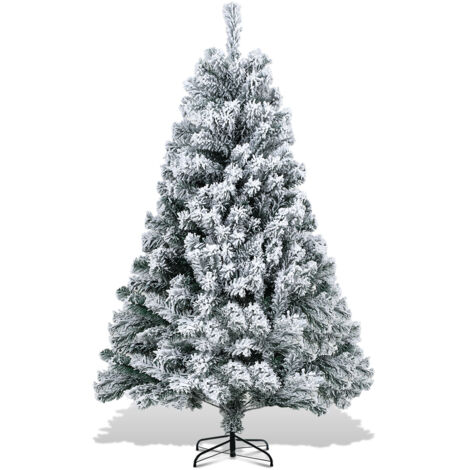 Randaco Árbol de Navidad Abeto Agujas con soporte Flocaje Exterior ...