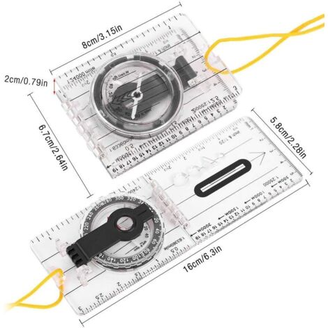 Navigationskompass, Explorer-Kompass zum Lesen von Expeditionskarten ...