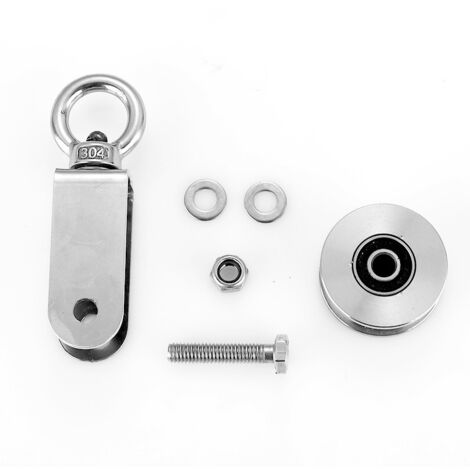 Seilzugblock aus Edelstahl 304, maximale Belastung 500 kg