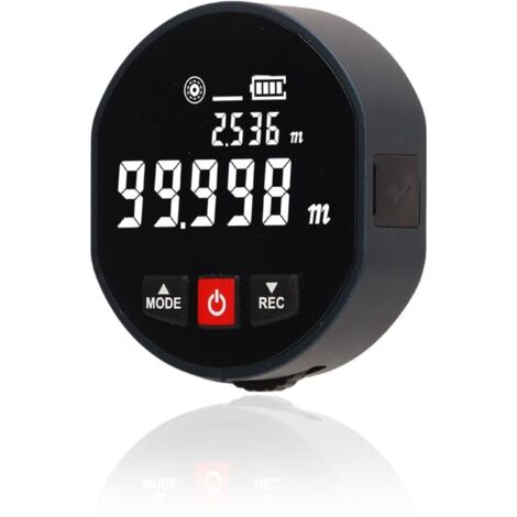 Digitales Maßband, 0–99,999 m, elektronisches Maßband, Entfernungsmesser, wiederaufladbares ...