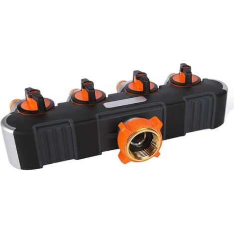 Water Distributor for Faucet, 3/4 Inch and 1/2 Inch 4 Way Valve ...