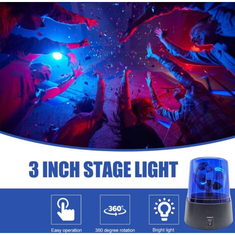 Luz LED azul: 2 unidades de luces LED de fiesta con diseño de luz azul ...