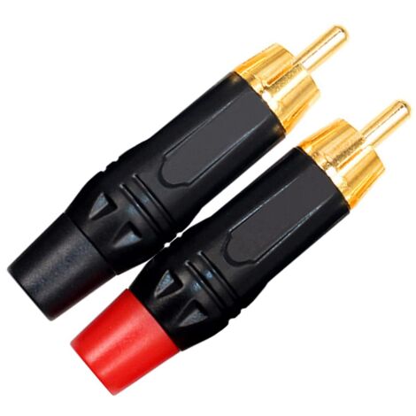 conectores RCA macho, conectores de soldadura de audio fono chapados en ...