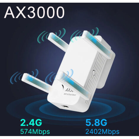 AX3000M Netzwerk-Repeater, kabelloser WLAN-Signalverstärker für Büro ...