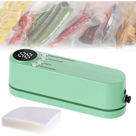 Mini scelleuse sous vide portable sans fil, rechargeable par USB, pour ...