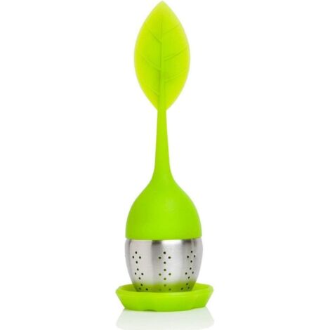 Piattino per il tè in silicone alimentare al 100% e colino per teiera ...