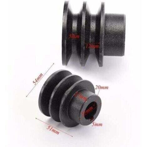 Poulie de renvoi à double gorge pour courroie trapézoïdale DIRE DOUT ...