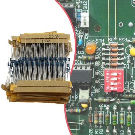 Kit Résistance 640 Pièces 1/6W 1% 1 Ohm à 10 MΩ Haute Précision Film ...