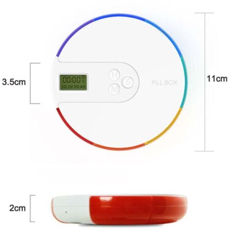 Pastillero automático con organizador electrónico de medicamentos para ...